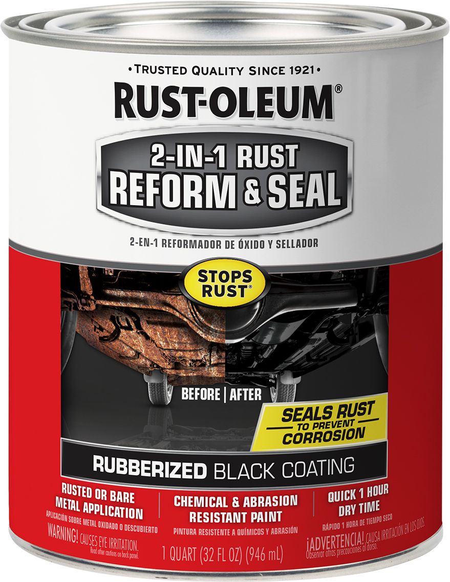 Rust-Oleum 1qt Matte Black Rust Reform & Seal Automotive Undercoating