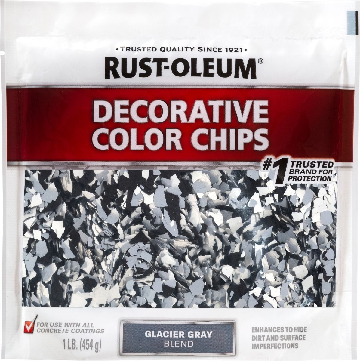 Rust-Oleum Glacier Gray Decorative Chips 1 lb | Tools4Painting