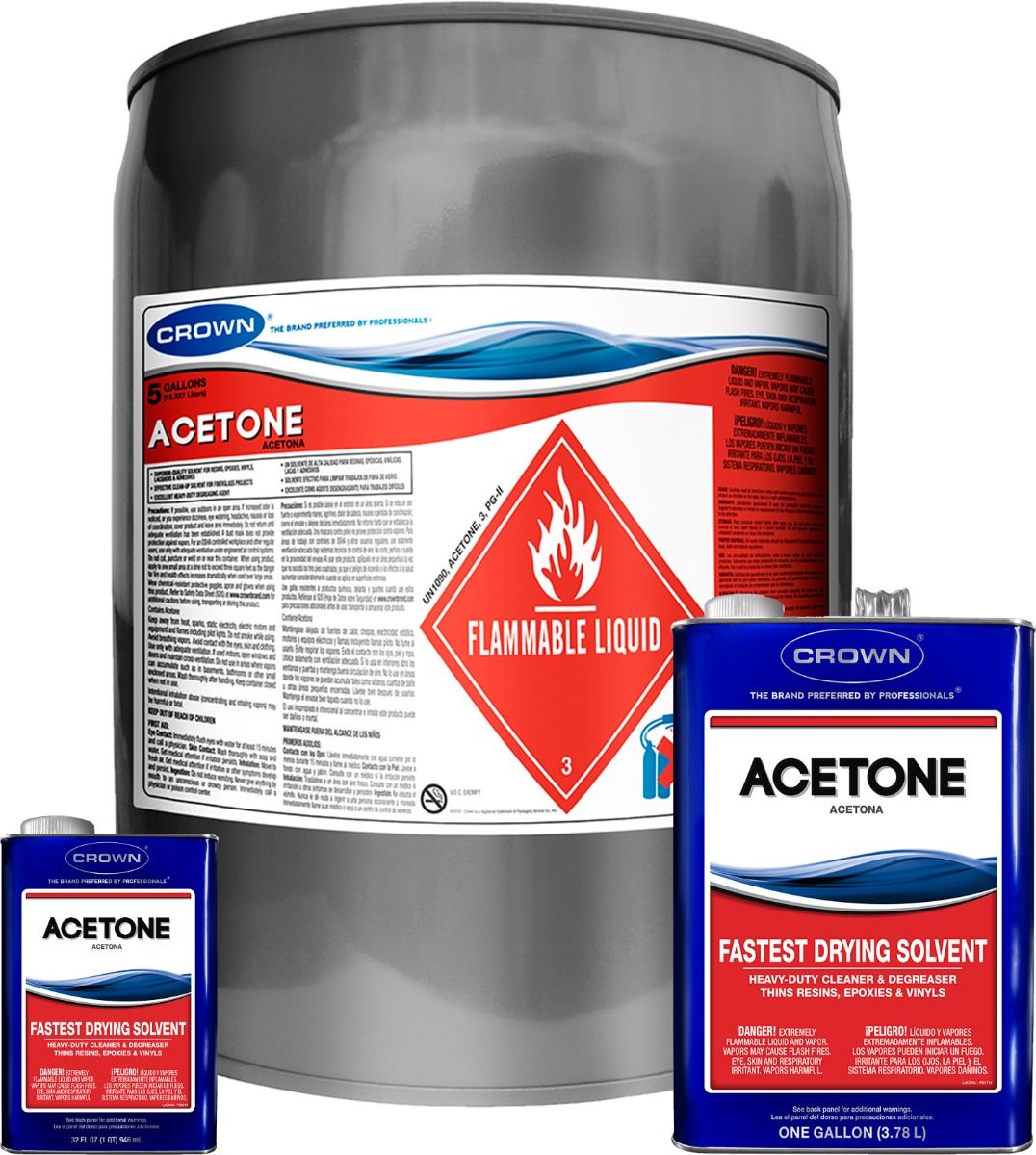 Crown Acetone Solvent | Tools4Painting