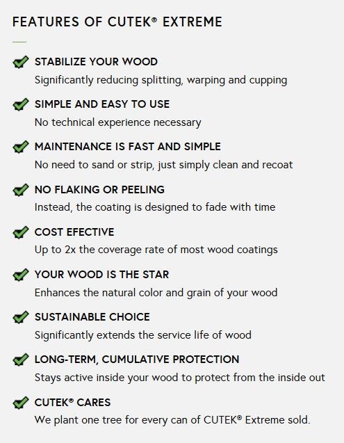 CUTEK Extreme Wood Stabilizer Stain – Buy Online | Tools4Painting
