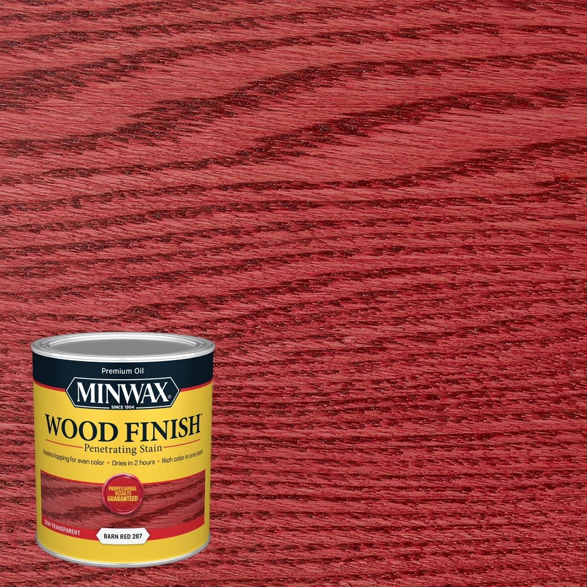 Minwax 70109 qt Barn Red 287 Semi-Transparent Stain