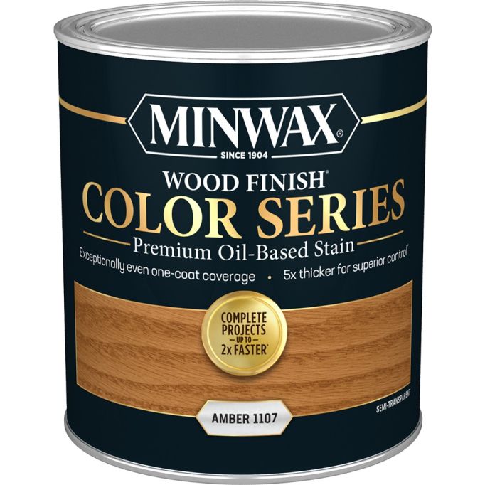 Minwax 801180000 qt Amber Wood Finish Color Series Interior Stain
