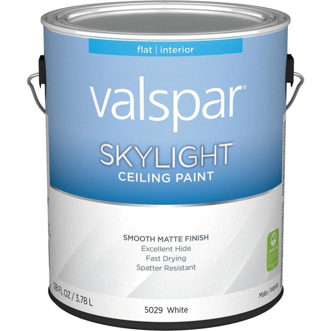 Valspar 15029.007 1gal Flat Finish White Skylight Ceiling Paint