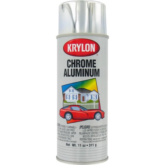 Krylon K01404777 12oz Metallic Chrome Aluminum Spray Paint