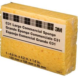 3M 7449-T C31 6" x 4.25" x 1.625" Commercial Size Sponge