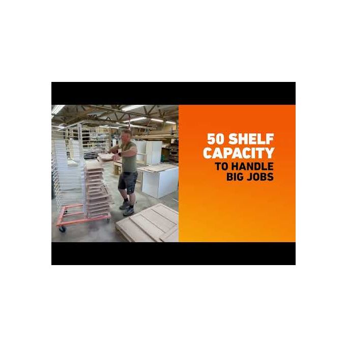 PaintLine PDRKD | 50-Shelf Mobile Pro Drying Rack