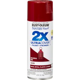 Rust-Oleum Gloss Colonial Red Spray Paint 12oz | 2X Coverage