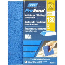 Norton 5X ProSand 180 Grit Multi-Angle Sponge