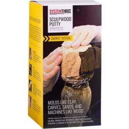 System Three 1600K16 Qt Kit Sculpwood Putty Two Part Epoxy 16 oz. Resin ...
