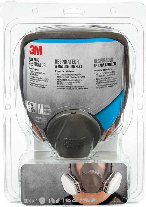 3M 68P71P1-DC OV/P95 Med Full Face Paint Project Respirator