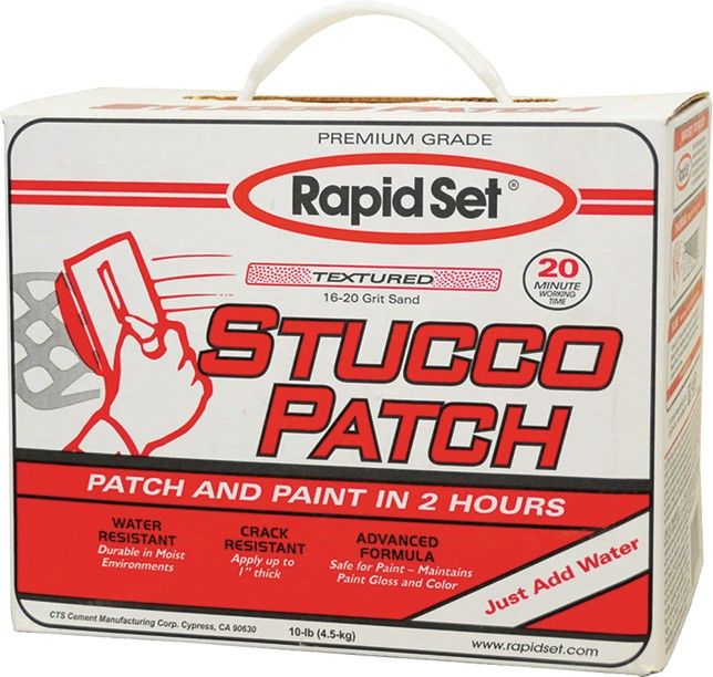 Rapid Set 71020010 10lb Box Stucco Patch Stucco Repair Material