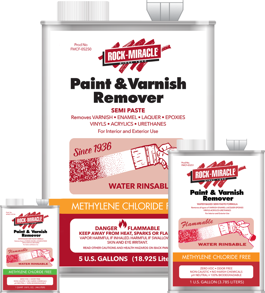 Rock Miracle Fast Acting Multi-Layer Paint & Varnish Removers